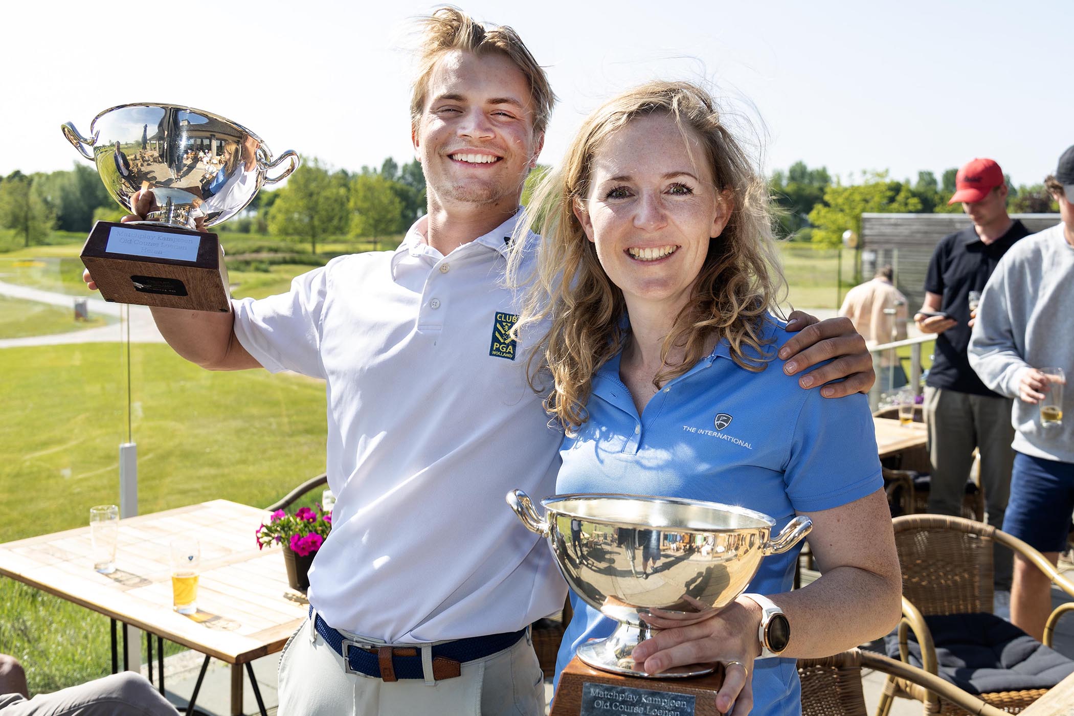 Lisanne en Job clubkampioenen matchplay - Old Course Loenen