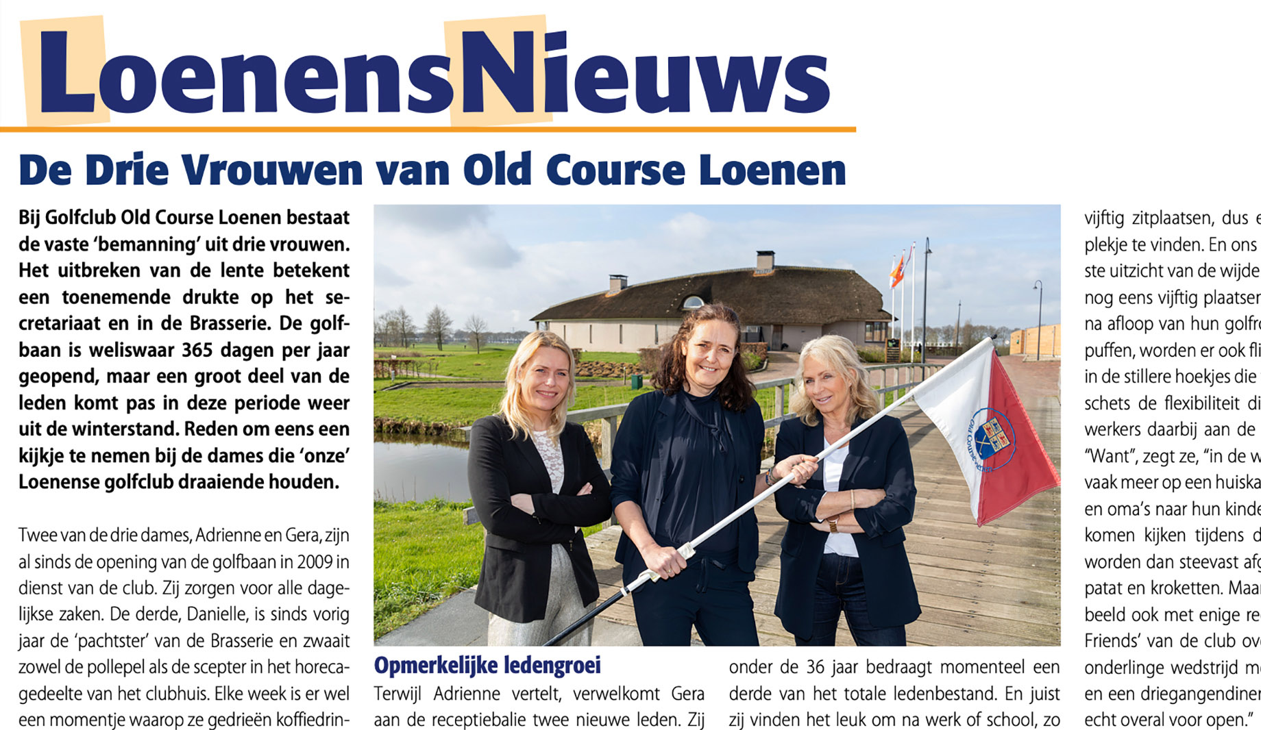 'Onze vrouwen' in het nieuws - Old Course Loenen
