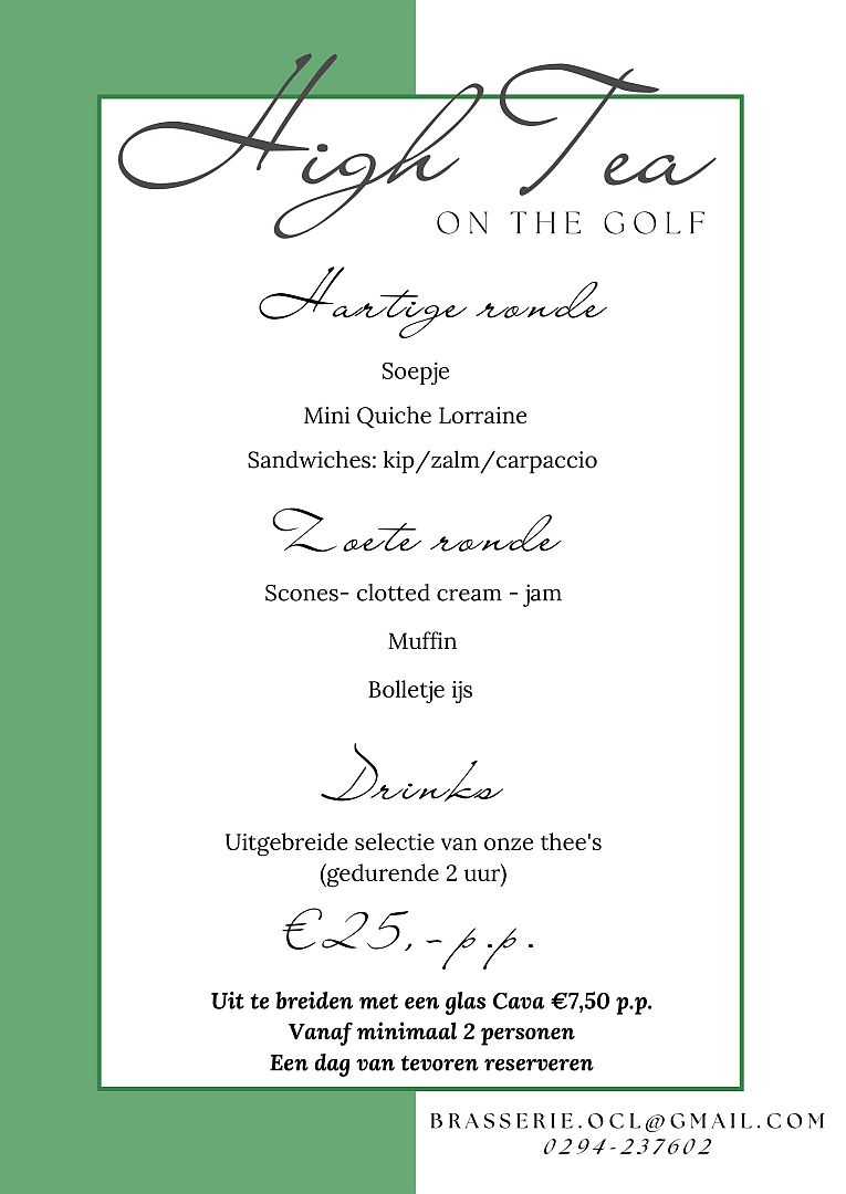 Brasserie OCL Specials - Old Course Loenen